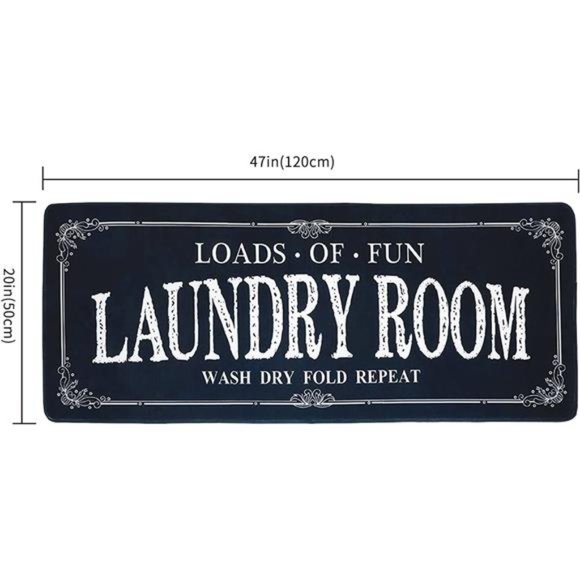 Bath | Laundry Room Rug Runner Non Slip Laundry Mats Mudroom Runner ...
